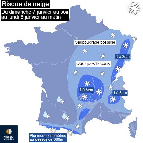Actualités météo: Quels sont les risques de neige en plaine dans les prochains jours ? 05/01/2024